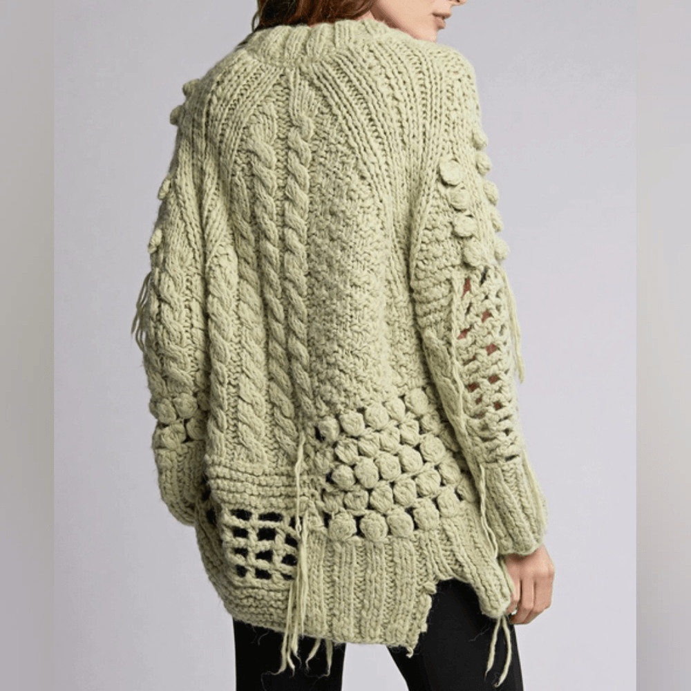 Maison Martin Margiela Oversized Cable Knit Cardigan Sweater | Ventana Blog