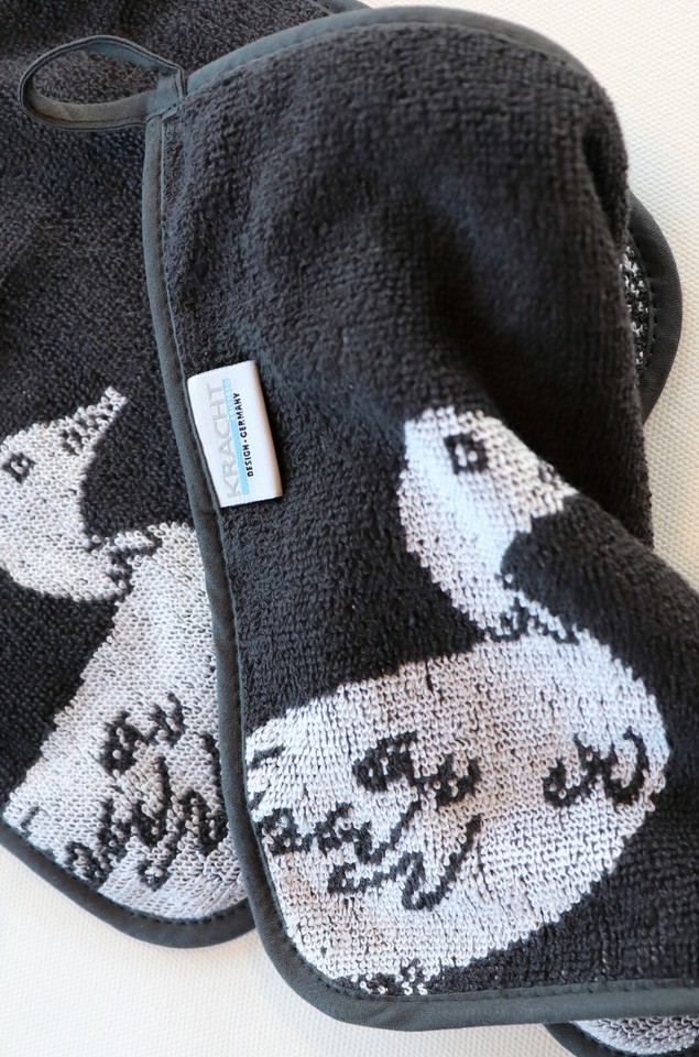 2x Maniques Canard Éponge Kracht Cuisine Ranch Chasse Animaux Déco Gris ...