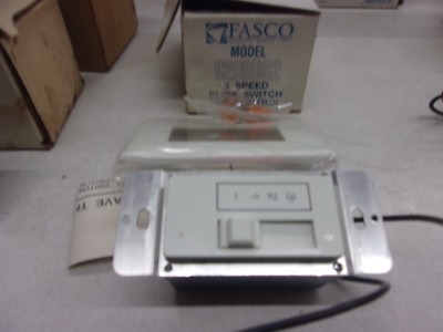 Fasco 9290DS2 3 Speed Slide Switch Fan Control White | eBay