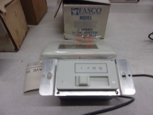 Fasco 9290DS2 3 Speed Slide Switch Fan Control White | eBay