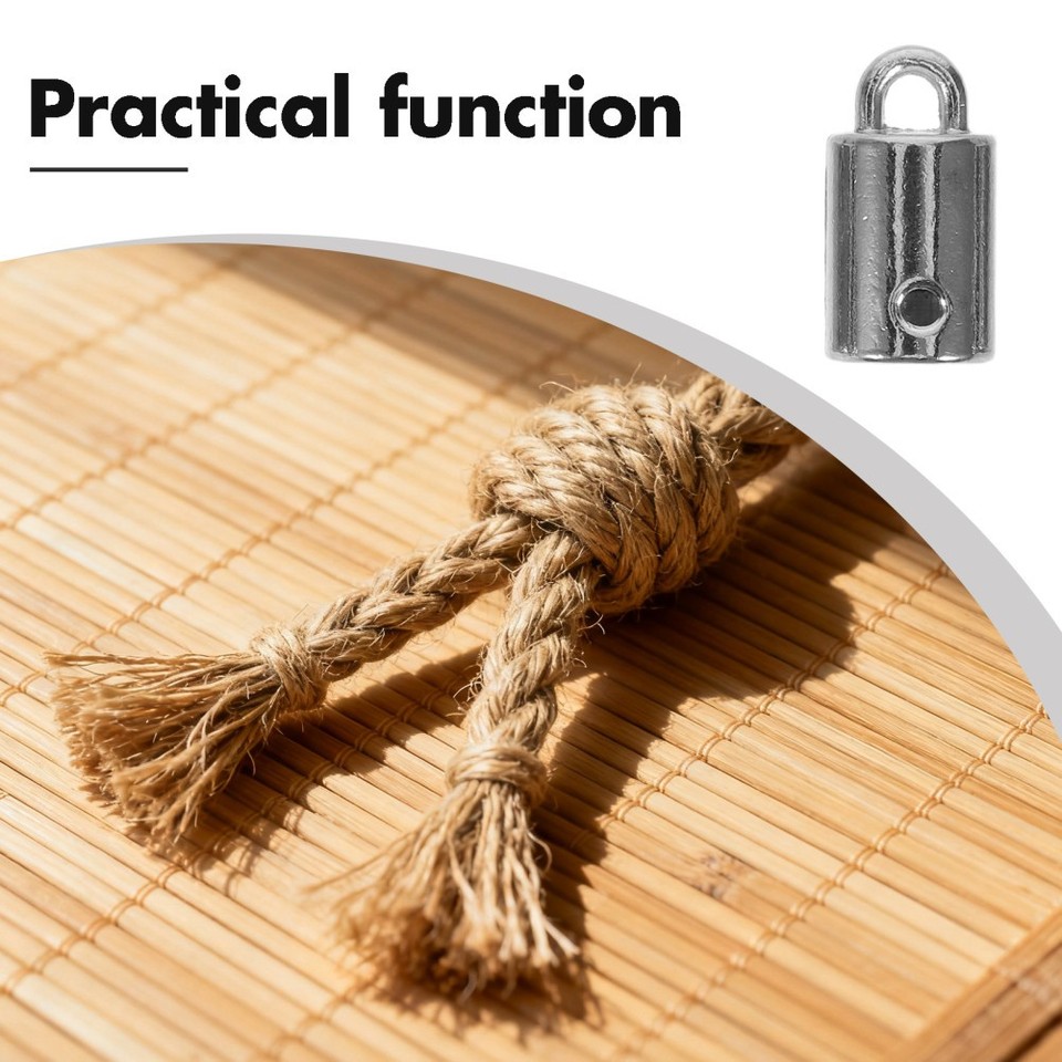 30pcs Guardrail Rope End Cap Pack Metal Cord Locks Hook Fasteners Rope ...