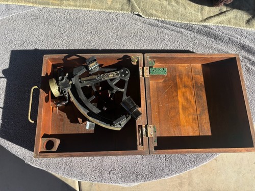 US Navy WWII Sextant Maritime Stadimeter by Schick + Case excellent ...
