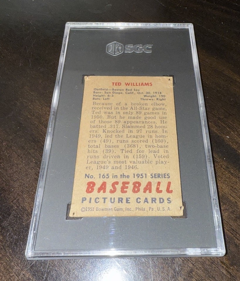 Vintage Baseball Card Lot Graded By SGC-Ted Williams, Willie McCovey ...