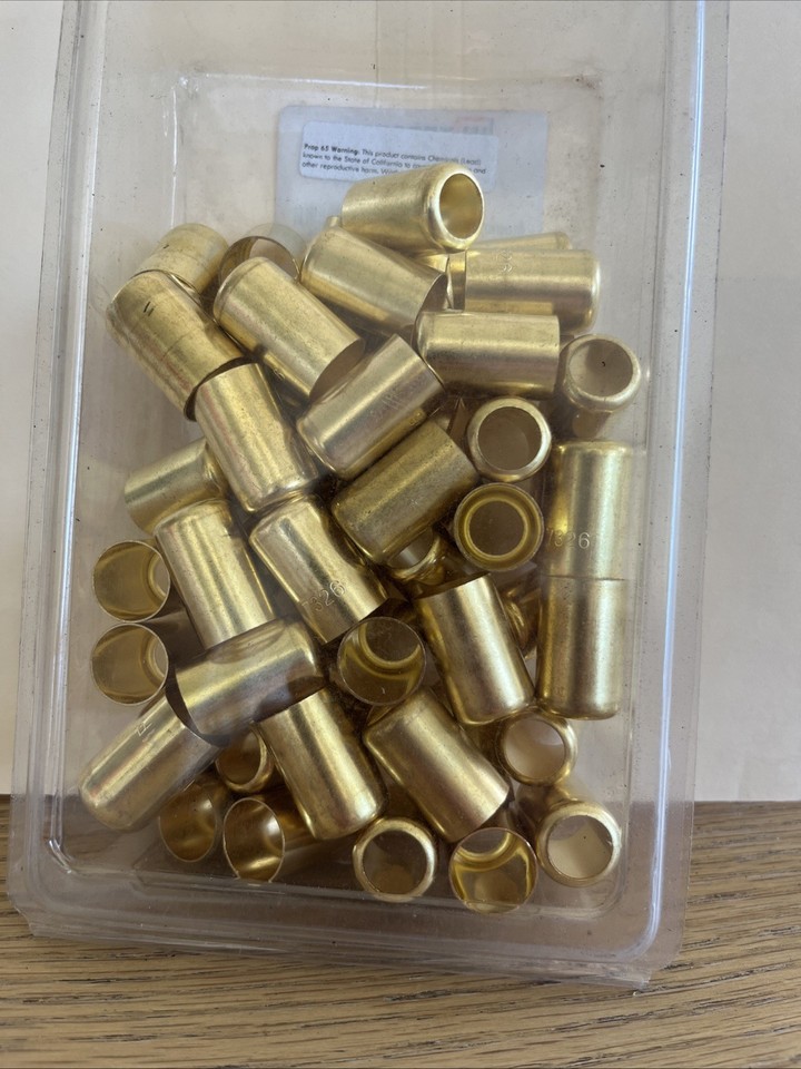 Interstate Pneumatics F7326-50 Brass Fitting Hose Ferrule 0.593 inch ...