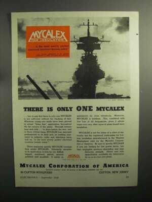 1943 WWII Mycalex Insulation Ad - There is Only One | eBay