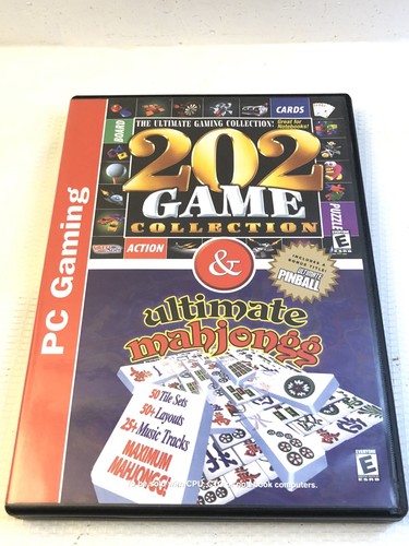 202 Game Collection Ultimate Mahjongg pinball 3 cd disc valusoft THQ PC ...