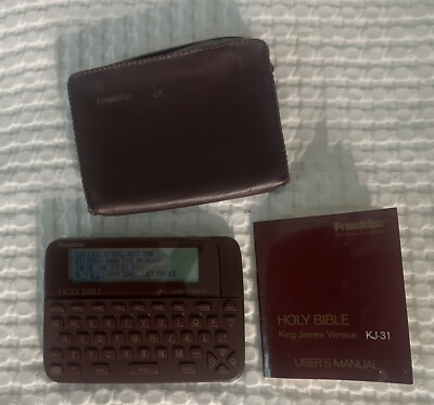 Franklin Electronic Holy Bible KJ-31 King James Version With Case And ...
