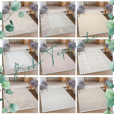 Teppich Wohnzimmer Boho Skandinaviers Look Fransen-Teppiche Modern ...