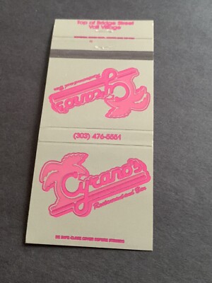 Vintage Colorado Matchbook: “Cyrano’s” Vail, CO | eBay