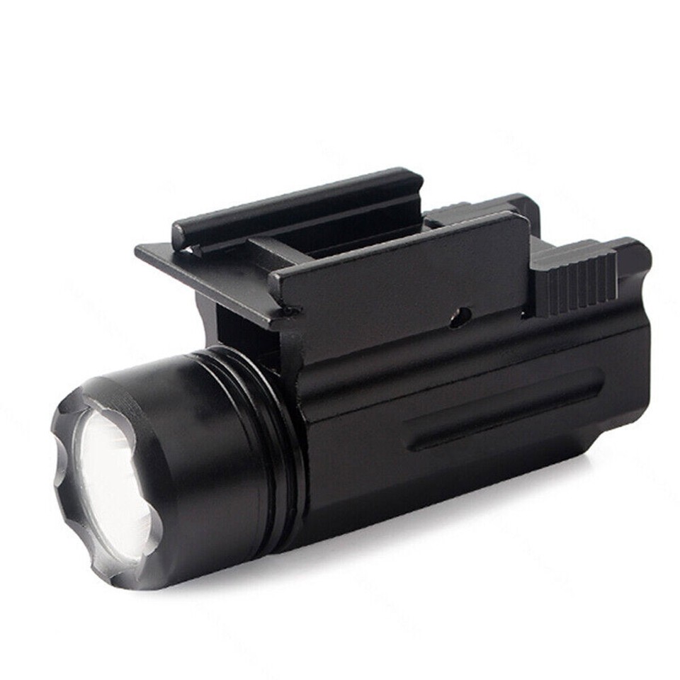 Tactical Pistol LED Gun Flashlight Torch Handgun Light for 20mm ...