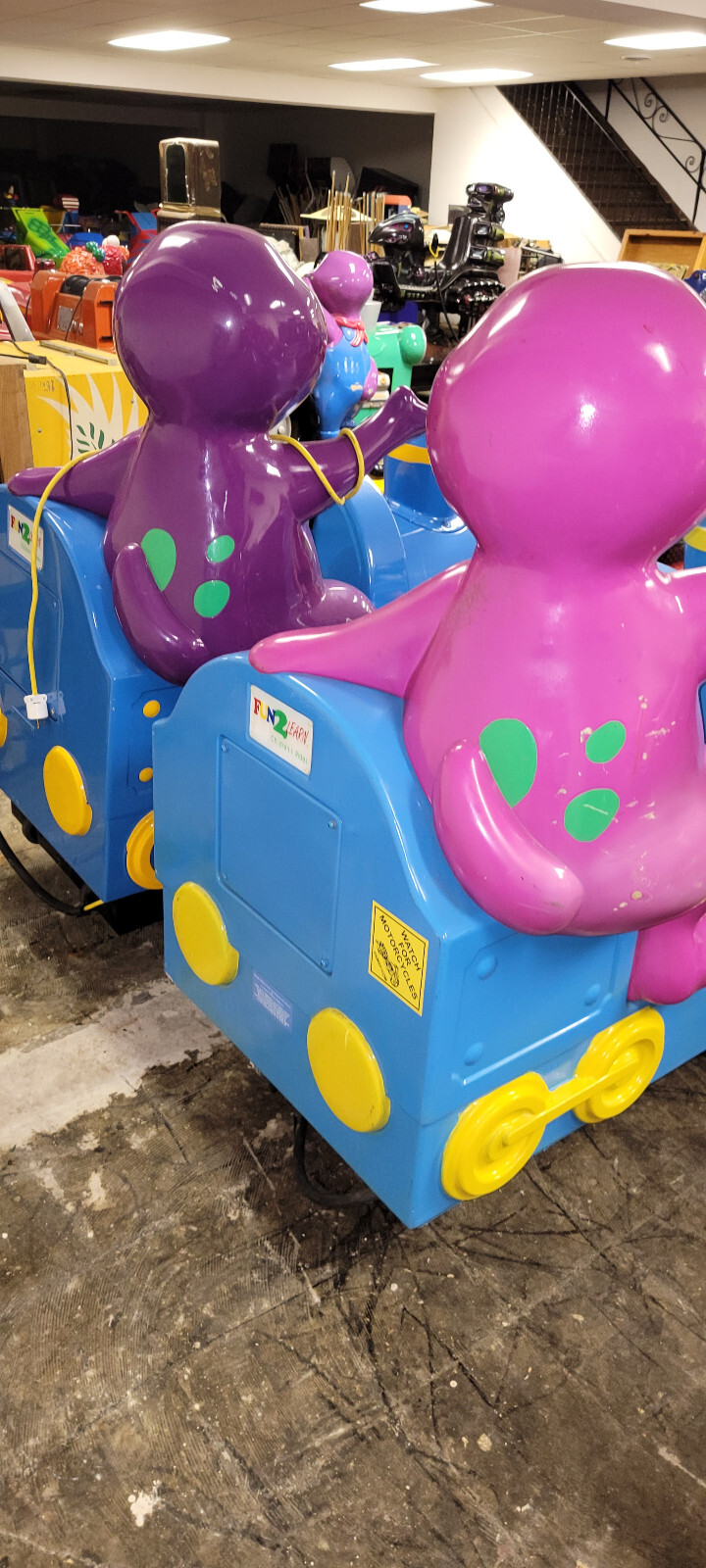 Barney Train Coin Operated Kiddie Ride | eBay