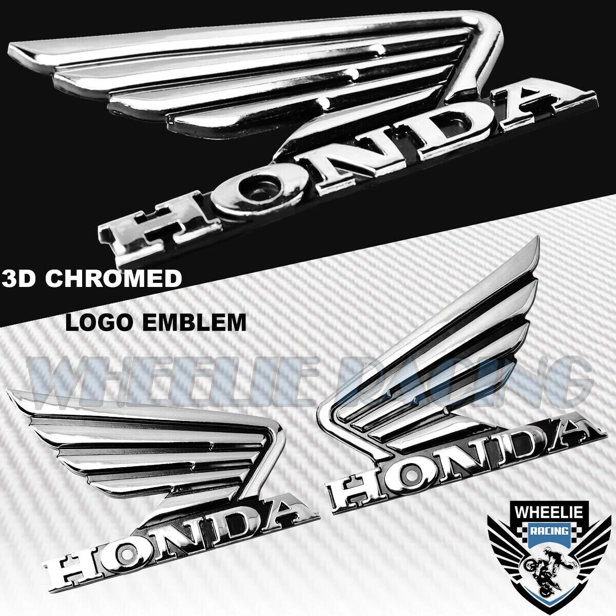 Black Honda Wing Logo