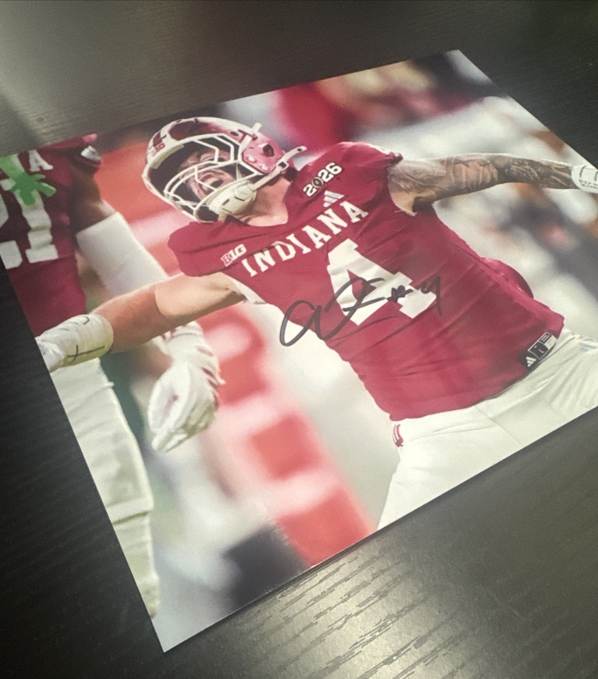 AIDEN FISHER INDIANA HOOSIERS Autographed 8x10 SIGNED PHOTO w/COA Proof ...