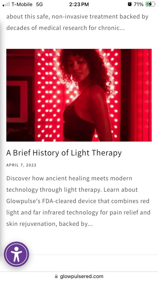 Glowpulse red+ Advanced Therapy & Hi-Dow Pro Touch 6-12 | eBay