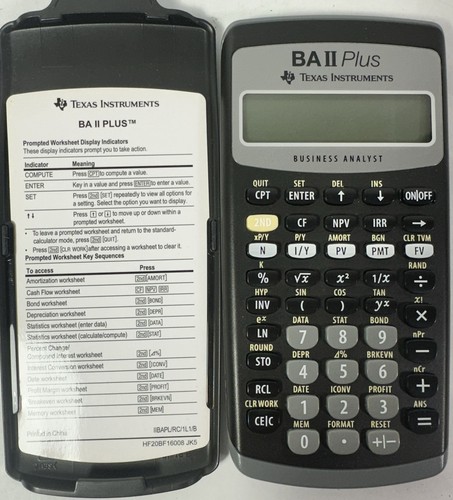 Texas Instruments BA II PLUS Business Analyst Calculator Tested | eBay