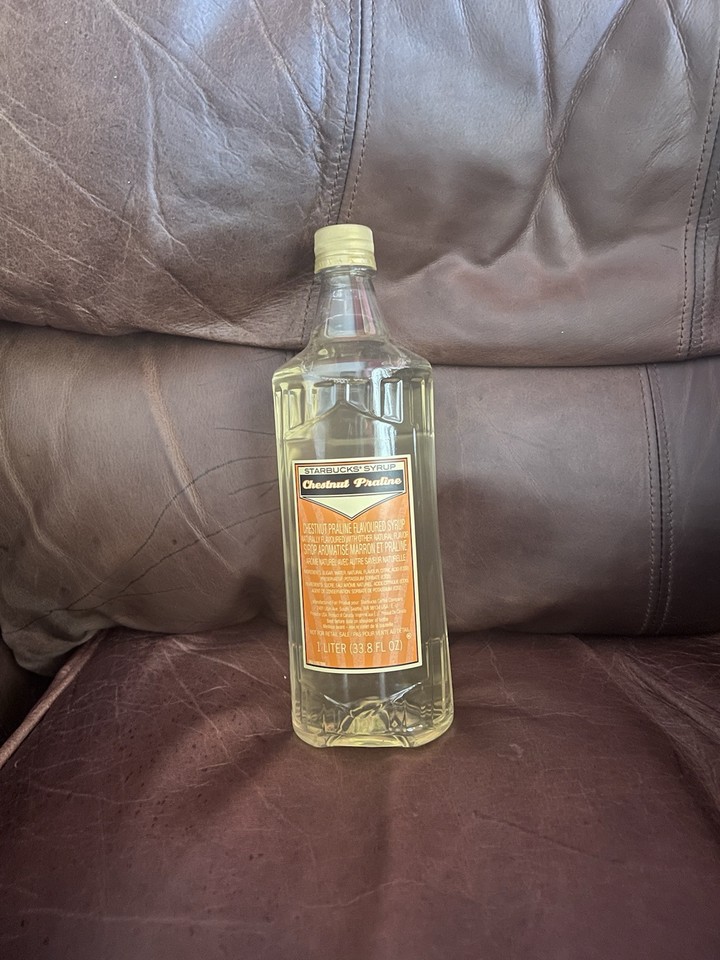 Starbucks Seasonal Chestnut Praline Syrup (1L) 33.8 Oz BB May 2025!! | eBay