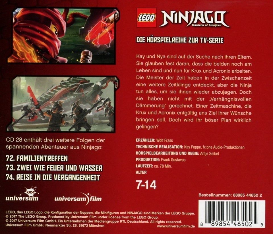 Lego Ninjago-Masters of Spinjitzu Lego Ninjago (CD 28) (CD) | eBay UK