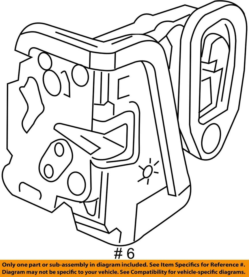 GM OEM 13-23 Acadia Front Door Lock Hardware-Lock 13533684 | eBay
