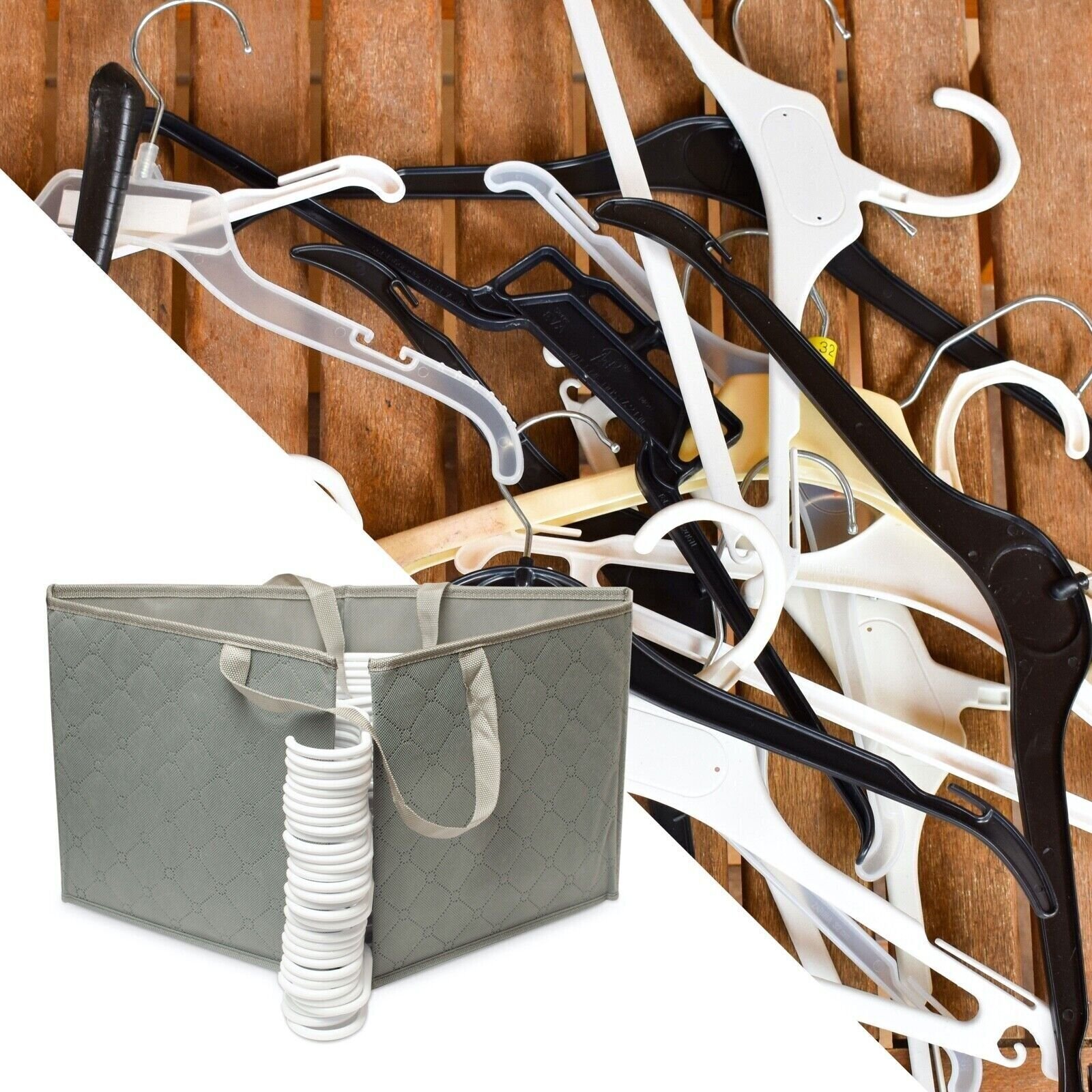 Home Away- Hanger Storage - Organize and Store Perfect for Hangers ...