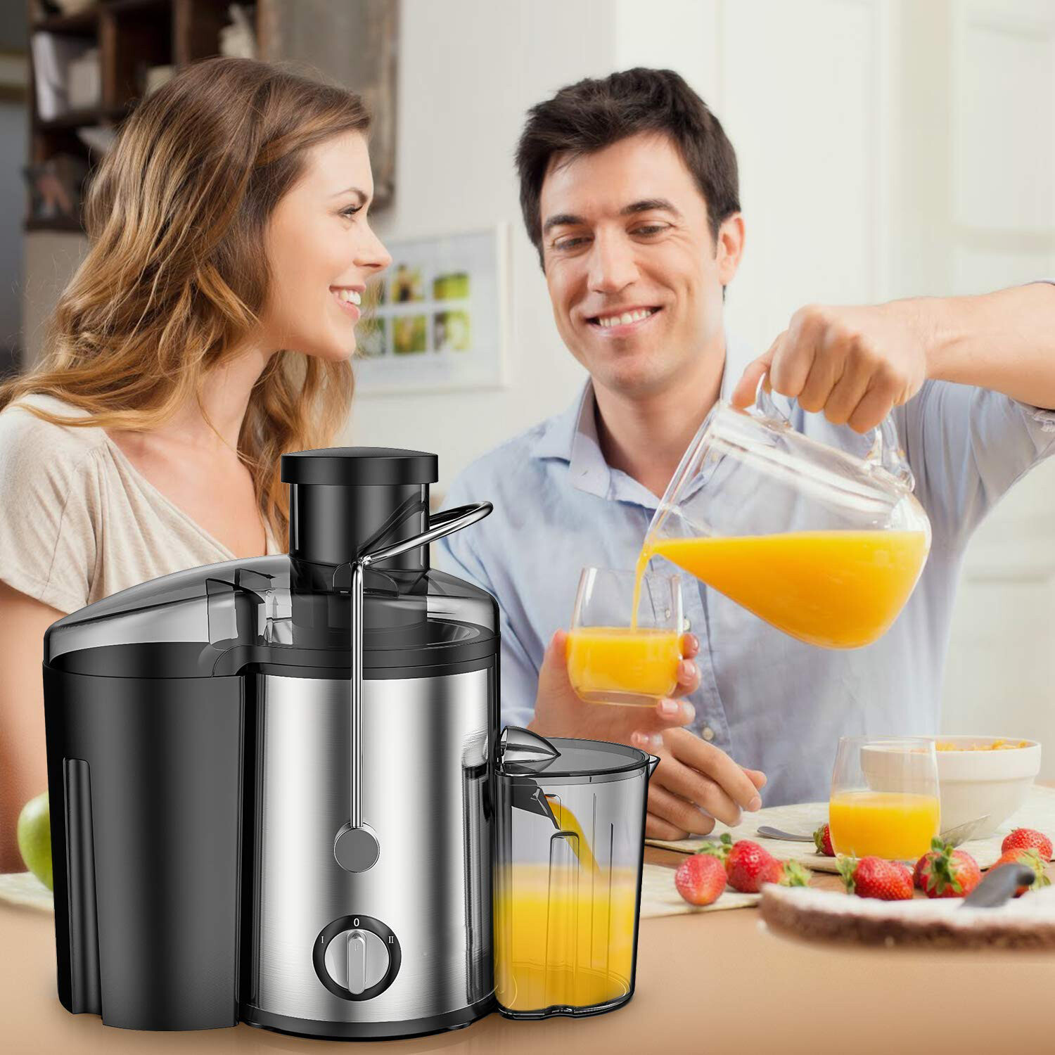 Electric Centrifugal Juicer Extractor Juice Machine Fruit Vegetable ...