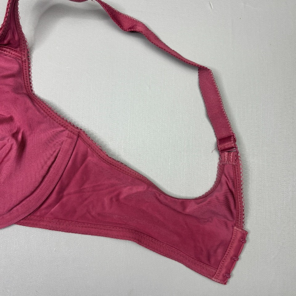 Wacoal Basic Beauty Bra 38D 855192 Underwire Unlined Pink Full Coverage ...