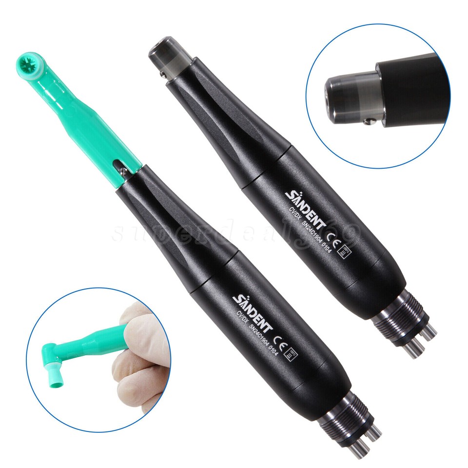 Dental Hygiene Prophy Handpiece 4:1 Air Motor 4-Hole /Nose Cone /100x ...