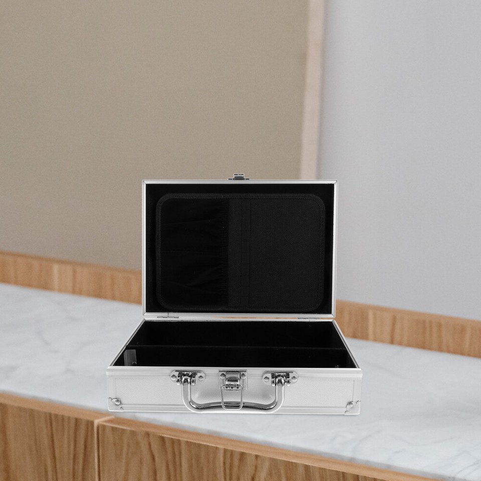 Aluminum Carrying Case Portable Workstation Briefcase Locking Storage ...