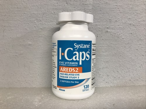 Systane ICaps AREDS2 Eye Vitamin Supplement Softgels 120 Count 01/25 ...
