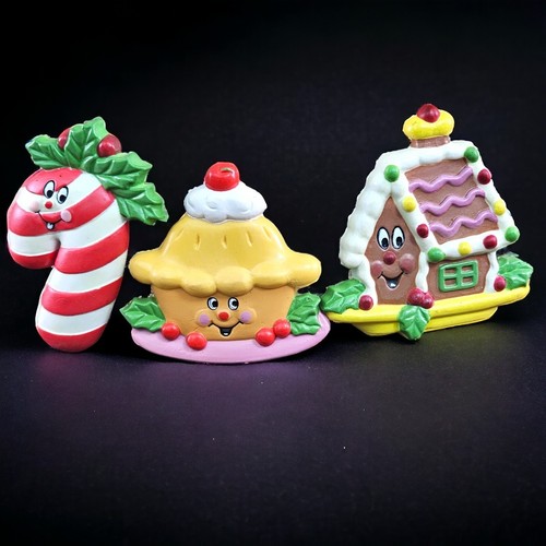 Avon Fridge Magnet Rubber Anthropomorphic Gingerbread House Pie Candy ...