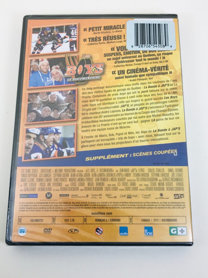 Les Boys LE Documentaire [DVD 2013] BRAND NEW IN SHRINK WRAP | eBay