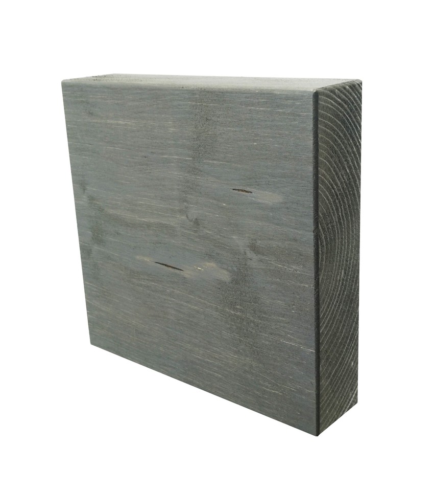 8X8X2" Solid Fir Wood Block Aged Finish Riser Photo Prop Display Stand ...