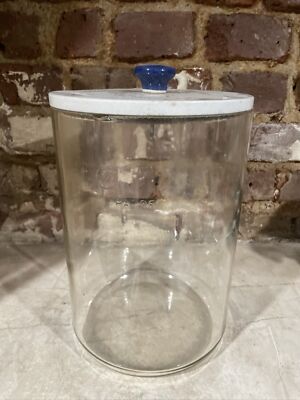 Antique Thomas A. Edison Battery Corning Glass Jar 9BJ11 & Original ...