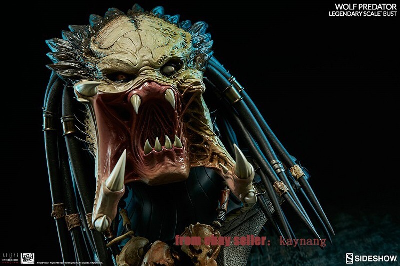 Sideshow 2002502 Aliens vs Predator - Requiem 1/2 Wolf Predator Bust ...