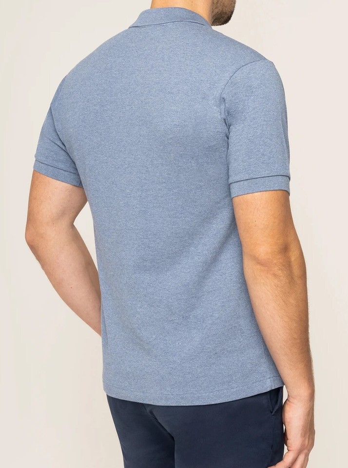 New Mens Lacoste Classic Fit Light Indigo Blue Pique Polo Shirt S / 3 ...