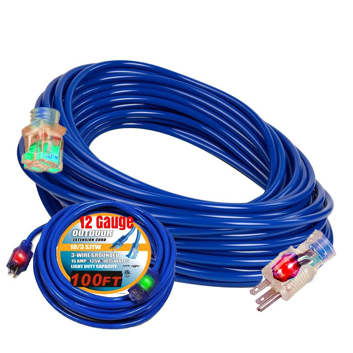 Extention Cord 100 Feet DuroMax 100 Foot 10 Gauge Single Tap Extension