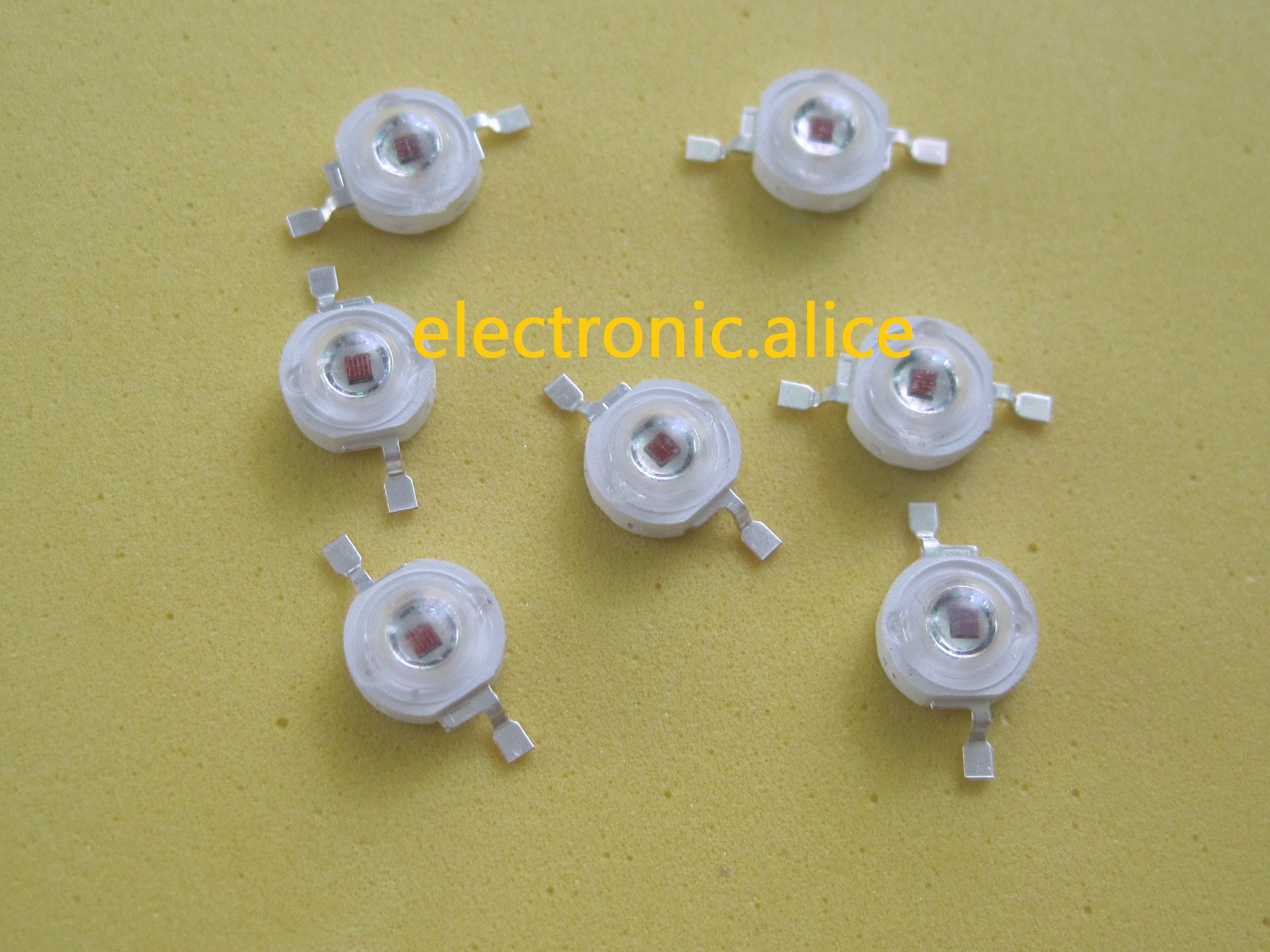 1 5 20 50PCS 1W 3W IR 730nm-740nm LED Plant Glow Light with 20mm Star ...