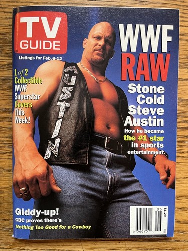 TV GUIDE 1999 WWF STEVE AUSTIN Cover Canada Edition WRESTLEMANIA | eBay