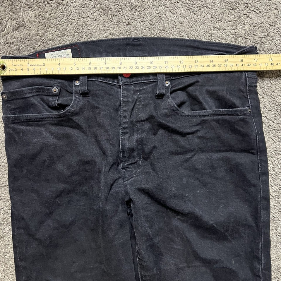 Levi's Jeans Mens 34x32 Black Engineered Premium Denim (34x29) | eBay