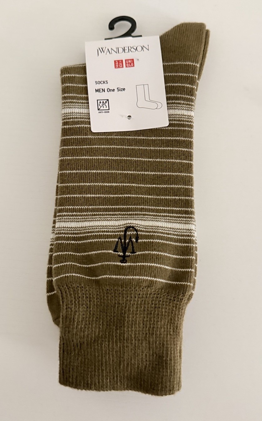 Jw Anderson X Uniqlo Men Olive Sock | eBay