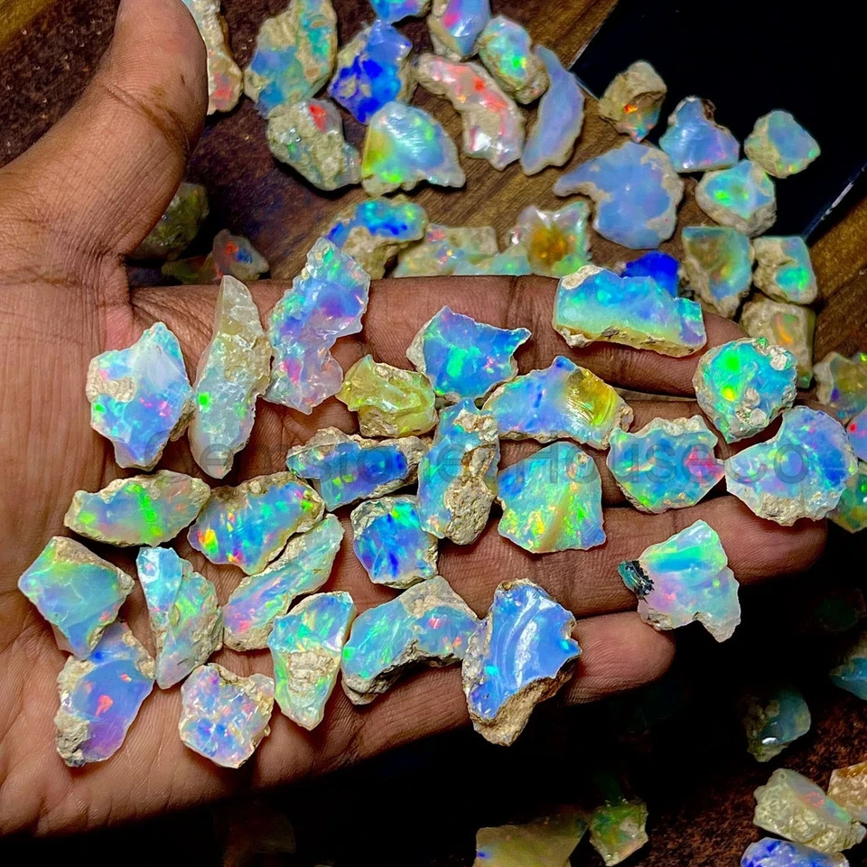 Dry opal rough lot AAA Cut grade opal rough natural Ethiopian Welo opal ...