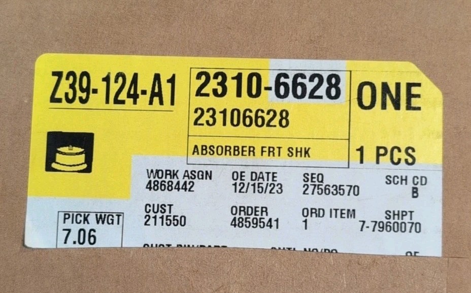 NOS GM OEM FRONT SHOCK 23106628 540-645(rc) | eBay