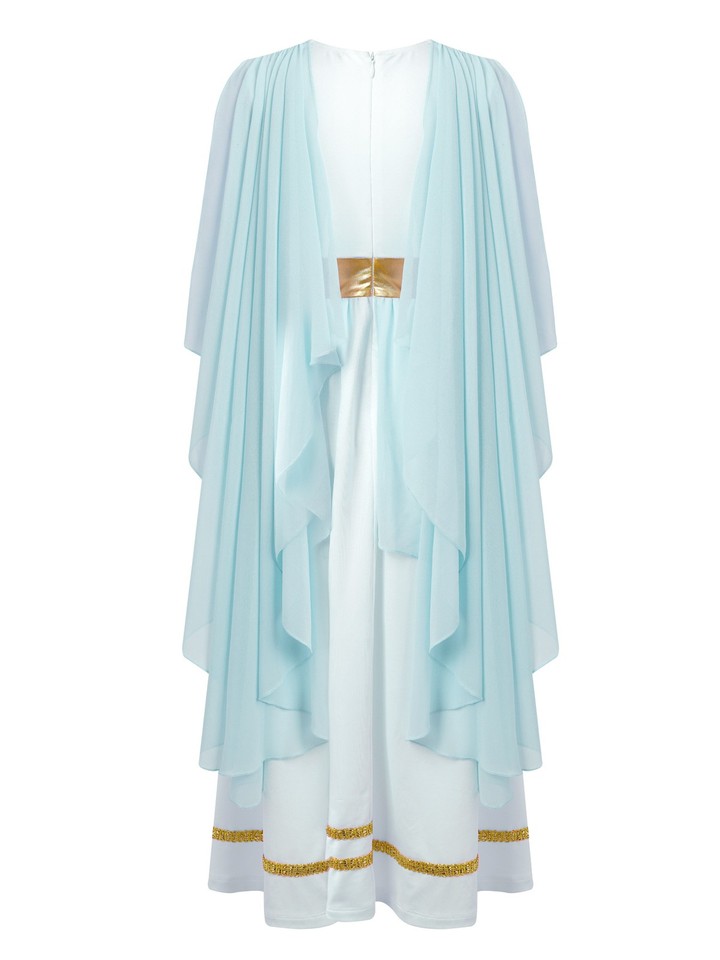 Kids Girls Ancient Greek Costume Roman Dress Grecian Greece Toga God ...