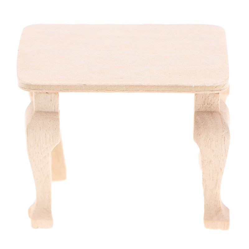1:12 Dollhouse Miniature Accessories DIY Mini Wooden Table Doll House ...