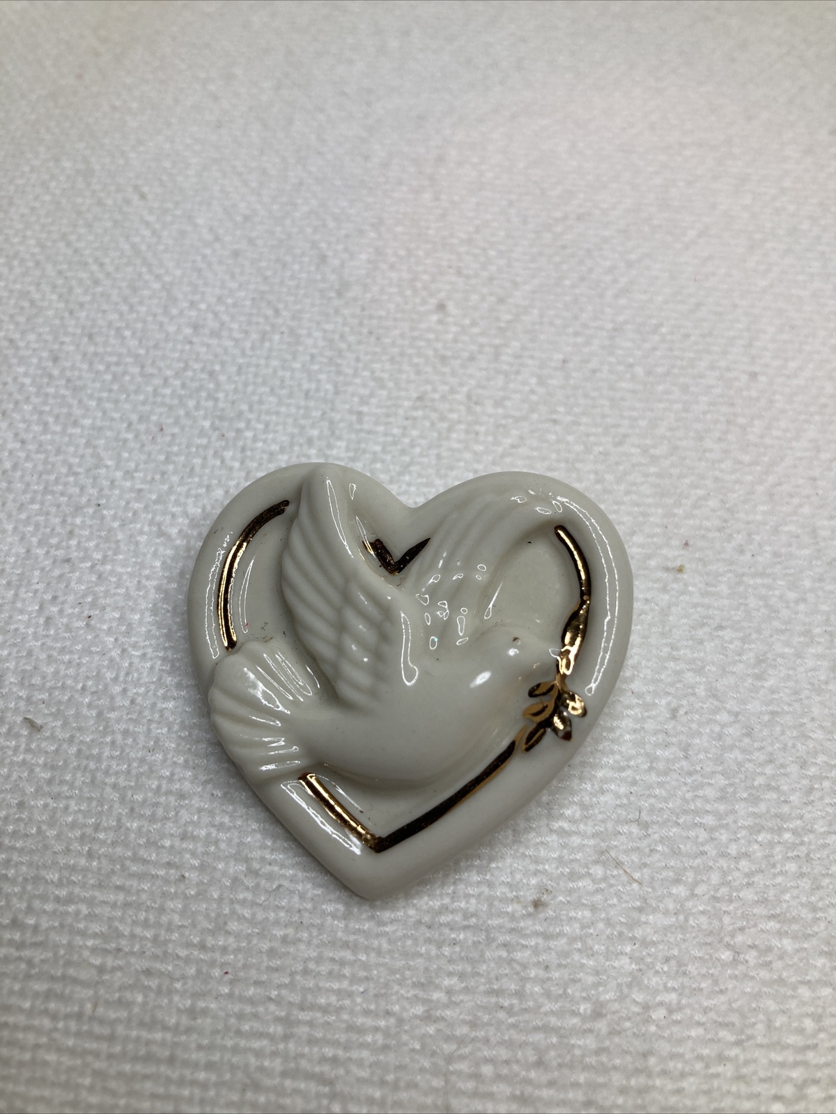 Lenox Signed White Goldtone Dove Brooch Pin | eBay