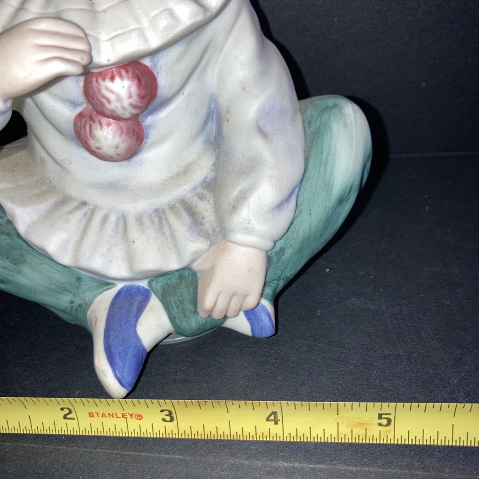 VINTAGE SEYMOUR MANN MUSIC BOX - HARLEQUIN PIERROT CLOWN ROTATING ...