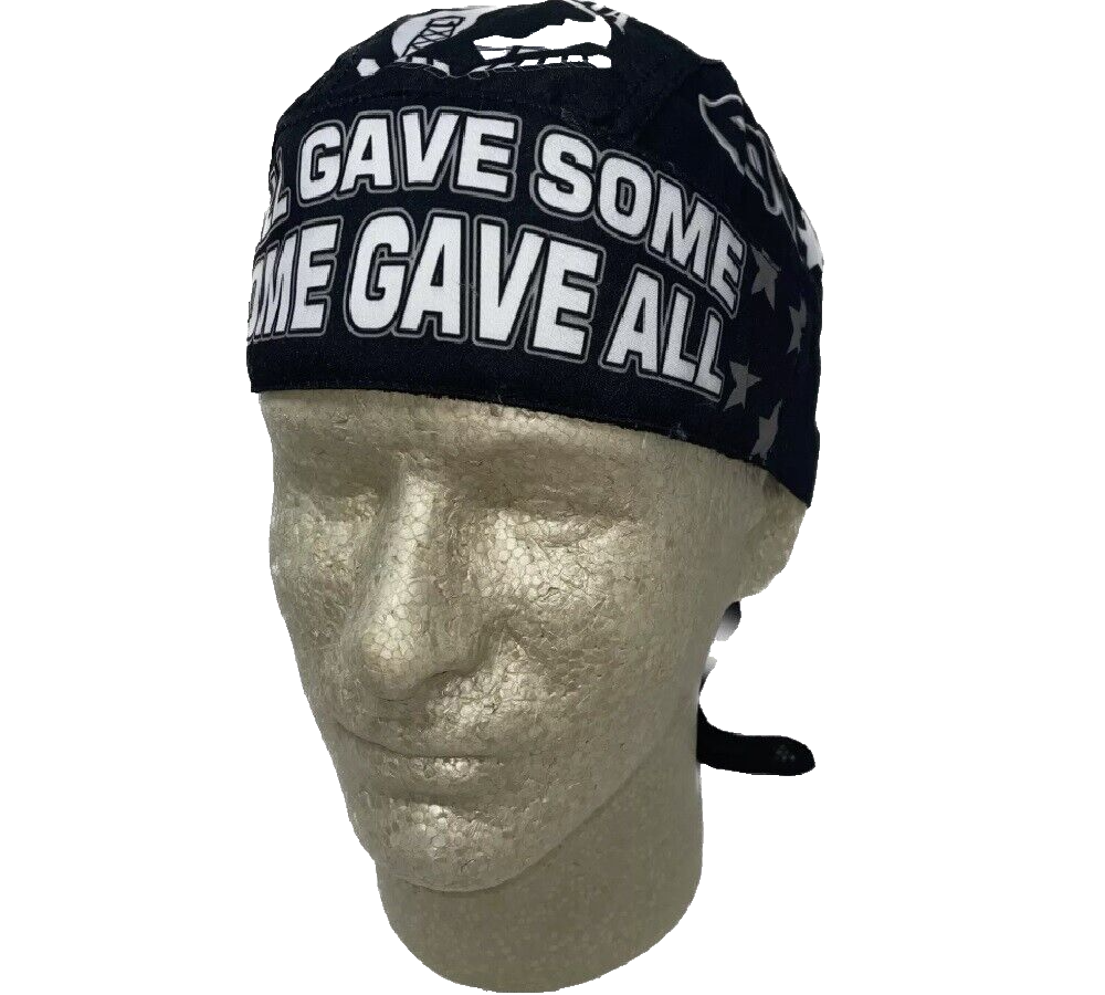 POW MIA Military Doo Rag Headwrap Skull Cap Military Durag Sweatband ...