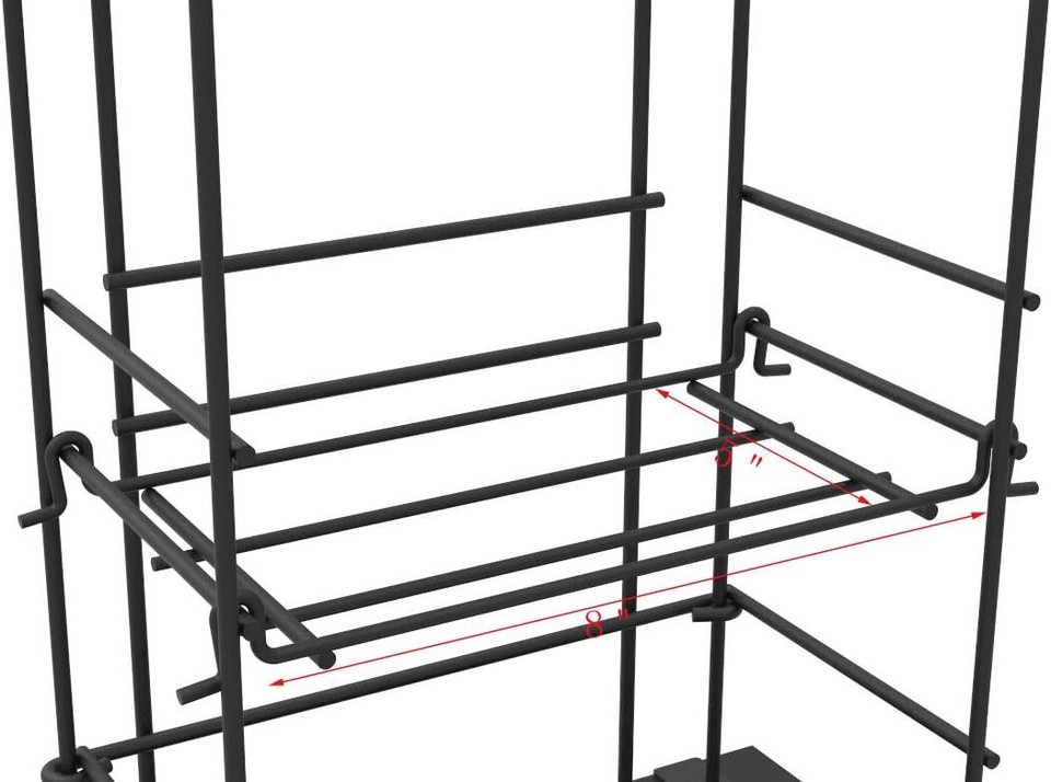 176 CDs Cabinet Stand Wall Tower Steel Wire DVD Holder Media Storage ...