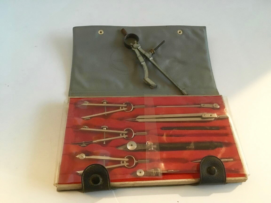 Vintage Gramercy GR 9 Drafting Tools Instruments Set & Case Germany | eBay