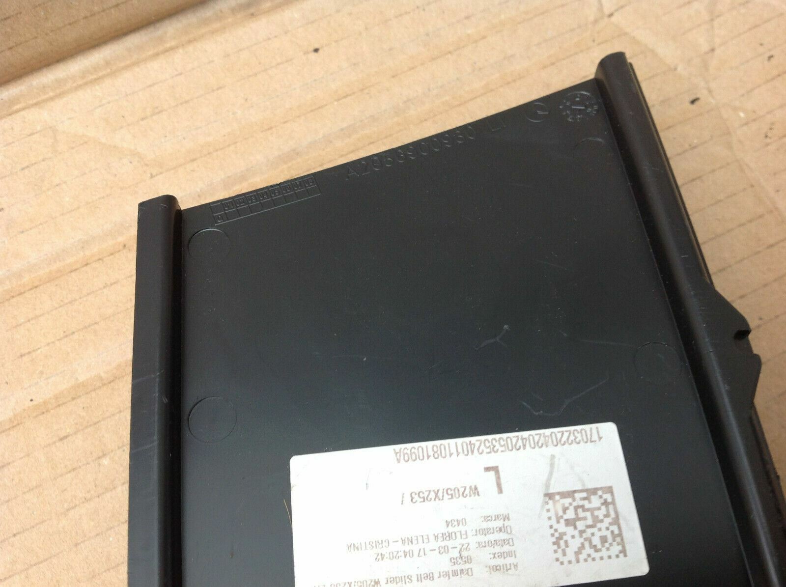 MERCEDES GLC X253,C W205 B PILLAR SEAT BELT TRIM SLIDER LEFT SIDE ...