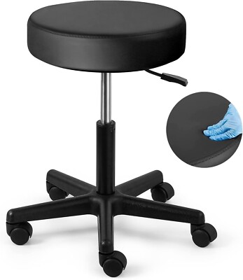 JMU Rolling Round Stool Heavy Duty Height Adjustable for Medical Salon ...